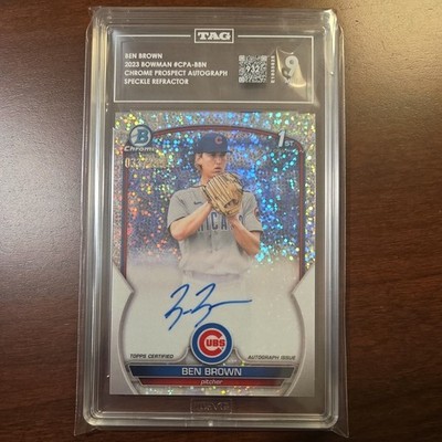 2023 Bowman CPA-BBN Ben Brown Speckle Refractor Autograph 1st Bowman | eBay