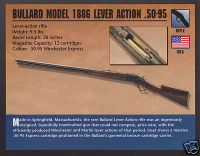 BULLARD MODEL 1886 LEVER ACTION .50-95 RIFLE Atlas Classic Firearms ...