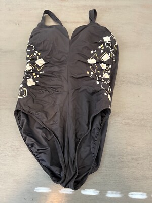 black MIRACLESUIT one piece swimsuit size see measurements | eBay