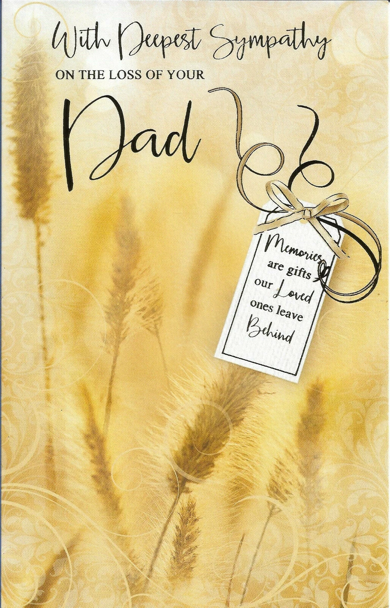 Sympathy Cards For Loss Of Father