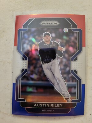 2022 PRIZM RED WHITE AND BLUE #73 AUSTIN RILEY ATLANTA BRAVES | eBay
