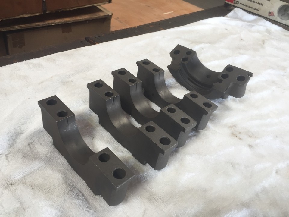 Chevrolet BBC 496 427 396 402 454 Marine 7.4 4 Bolt Main Caps 2 piece ...