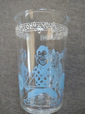 Vtg Welch's Glass Howdy Doody Bozo 1953 | eBay