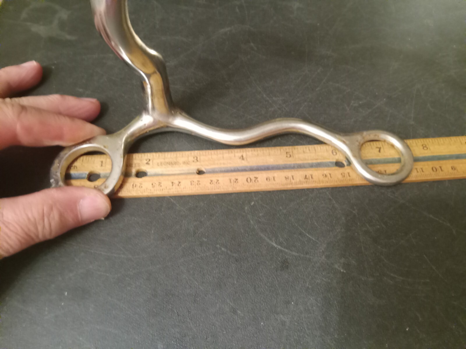 Used Gaited Horse Bit 5 in mouth stainless small engraving | eBay