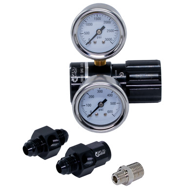 In-Line High Flow Adjustable Pressure Regulator Assembly - 6AN / 0 ...