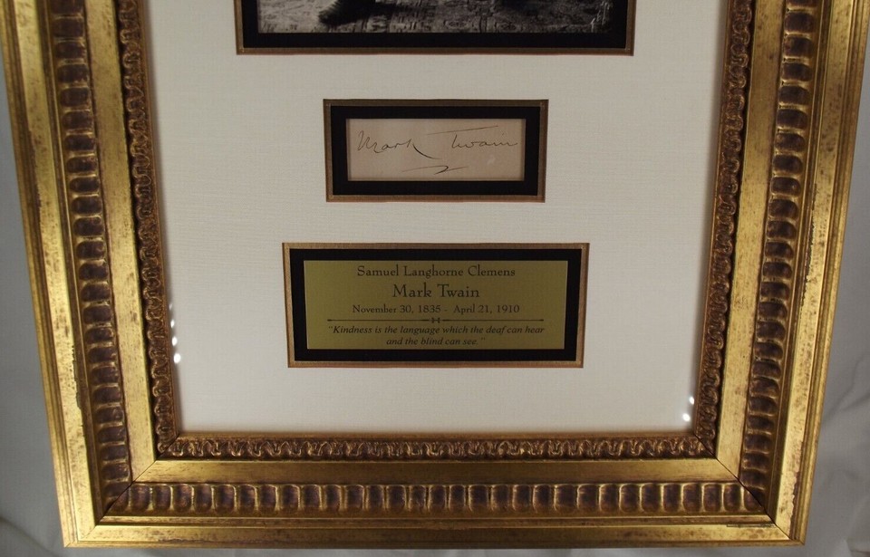 Samuel Clemens Pen Name Mark Twain Iconic Author Autograph JSA ...