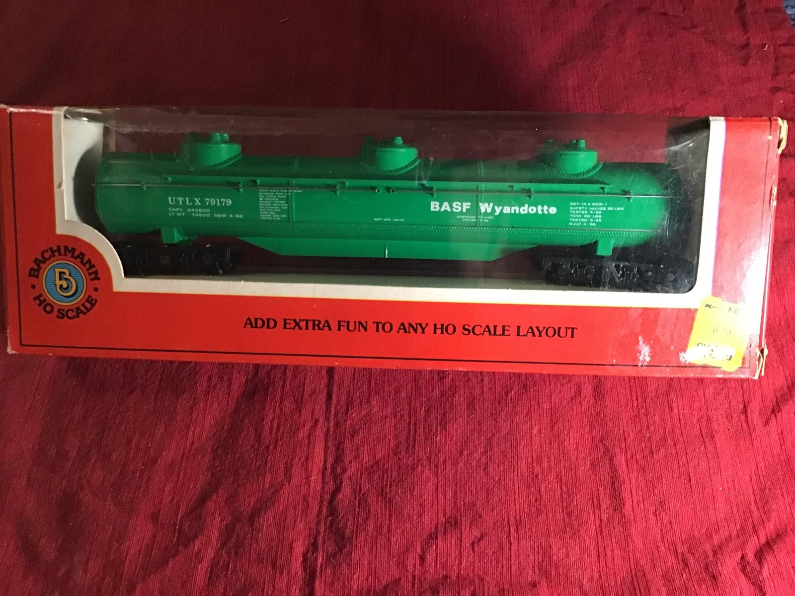 BACHMANN HO-SCALE 62’ BASF WYANDOTTE TRIPLE DOME TANK CAR L@@K!!! | eBay
