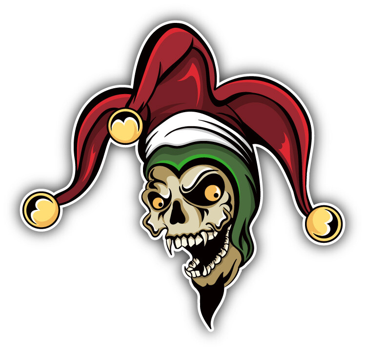 Zombie Joker Car Bumper Sticker Decal | eBay