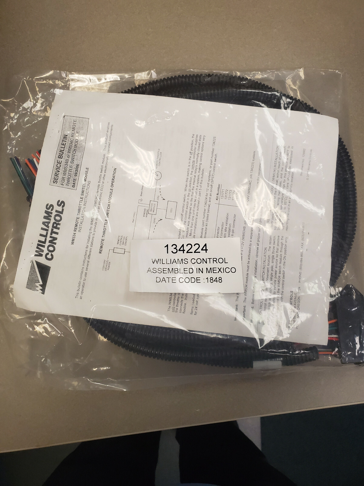 134224 / WM534B - 12V SWITCH MODULE BY WILLIAMS CONTROLS | eBay