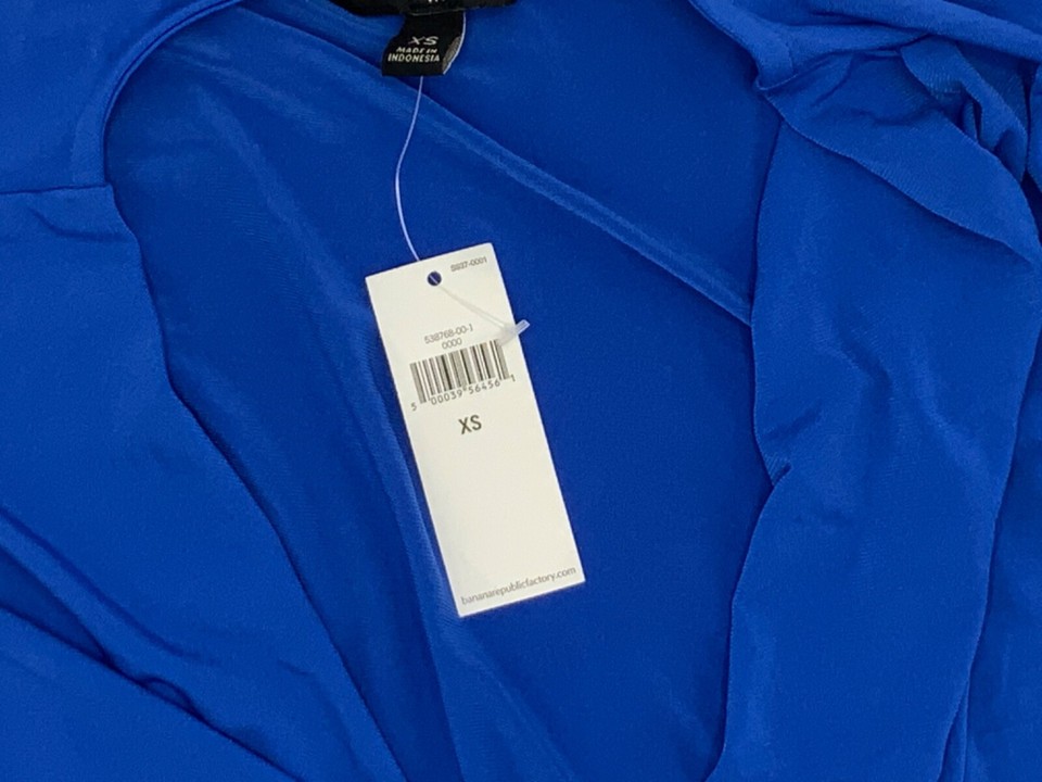 NEW WITH TAG BANANA REPUBLIC WOMEN XS BLUE BLOUNCE | eBay