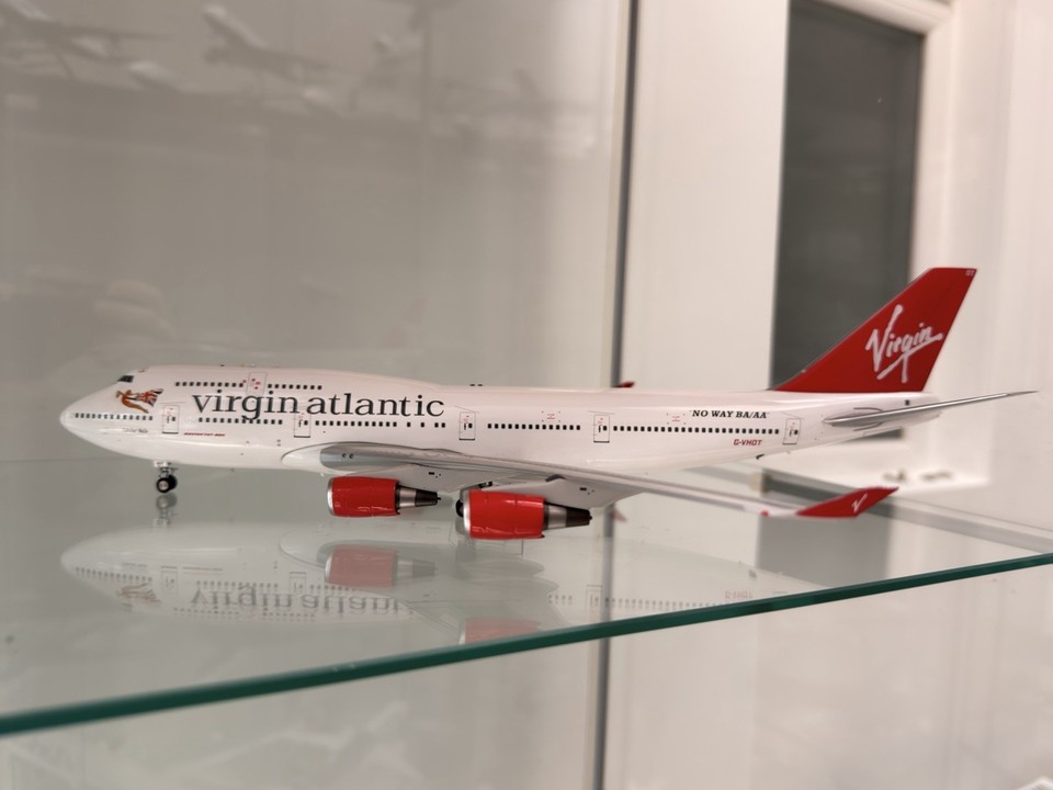 INFLIGHT/JC WINGS 1:200 VIRGIN ATLANTIC B747-400 G-VHOT ‘No Way BA/AA ...