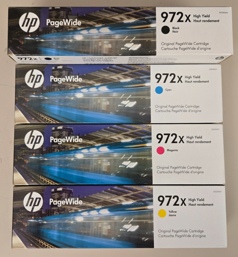 New - Sealed SET Genuine Sealed HP 972x high yield Ink Inks - 2028 ...