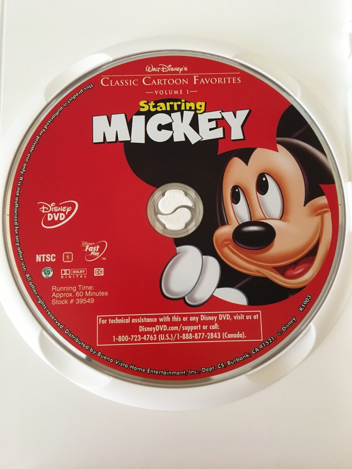 Walt Disneys Classic Cartoon Favorites Starring Mickey (DVD, 2005 ...