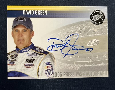 2006 Press Pass David Green Autograph Card! Ford Racing - Truck Series ...