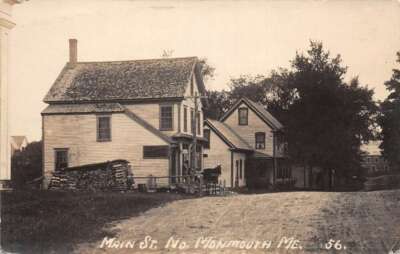 North Monmouth Maine Main Street Real Photo Vintage Postcard AA69126 | eBay