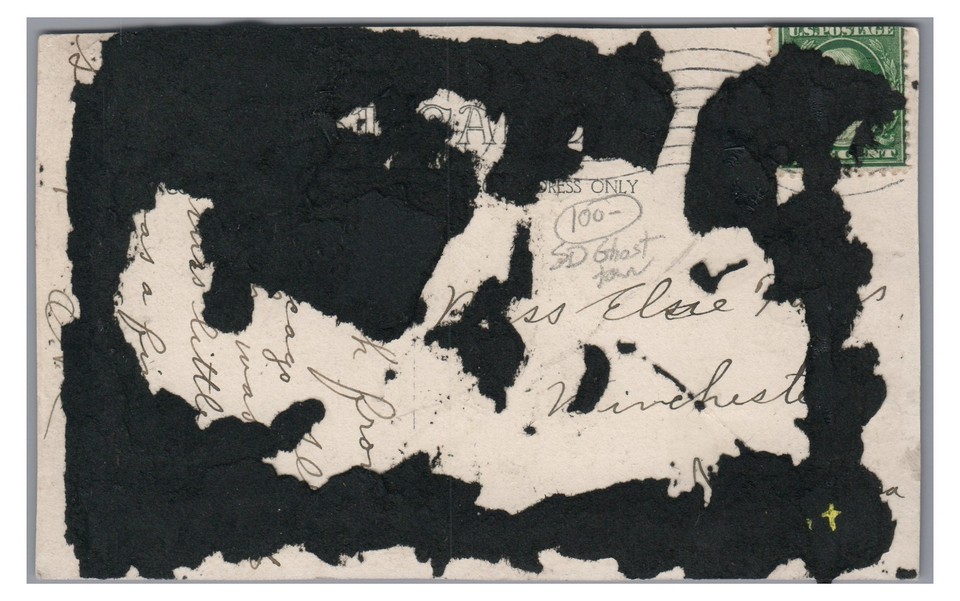 RPPC Railroad Train Station Black Hills Ghost Town MYSTIC SD Real Photo ...