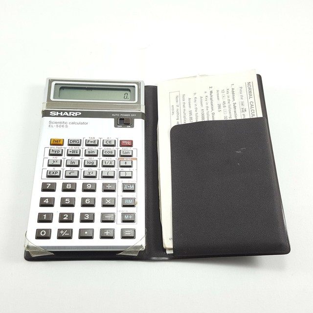 Sharp Scientific Calculator El-506s 506 S Vintage Japan for sale online ...