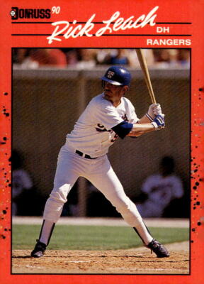 1990 Donruss #613 Rick Leach - Texas Rangers | eBay