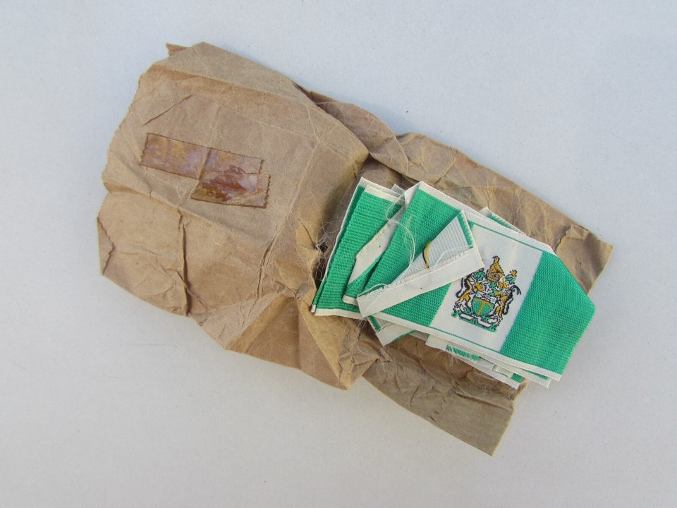 ORIGINAL 1970'S SILK WOVEN RHODESIA FLAG PATCH FOR RHODESIAN UNIFORM ...