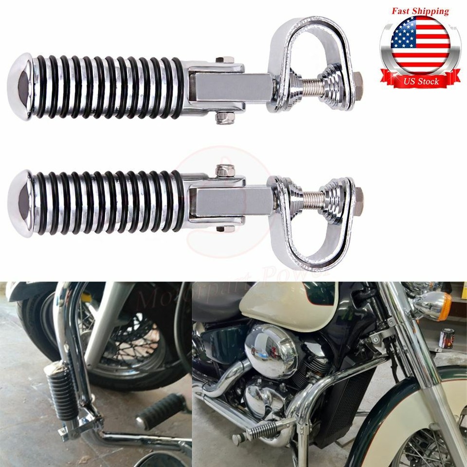 1 1/4" Highway Motorcycle Foot Pegs Footrest for Harley Touring Cruiser ...