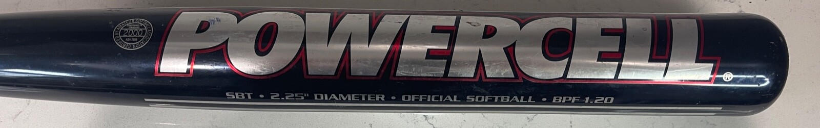 WORTH POWERCELL OFFICIAL SOFTBALL BAT 34in, 28oz, 2.25"DIAMETER, BPF 1. ...