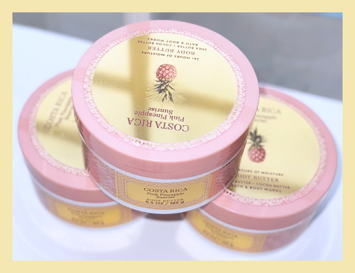 Bath & Body Works Costa Rica Pink Pineapple Sunrise 6.5oz Body Butter ...