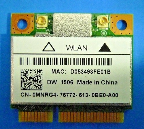 GENUINE Precision E7240 E7440 DW1506 Wireless Half-Height Mini Card ...