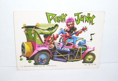 Weird Wheels Trading Card Punk Junk 1980 Topps | eBay