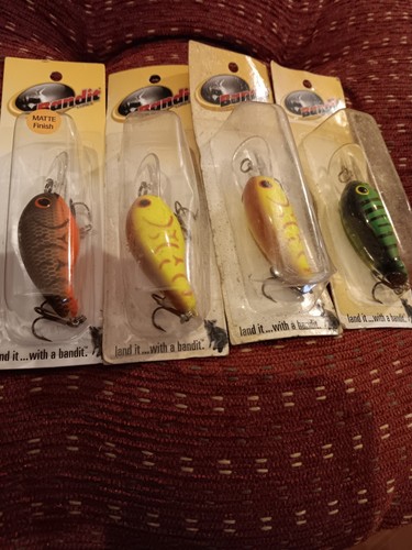 4 New Bandit 200 Series Vintage Crankbait Fishing Lure Bandit Lure Co ...