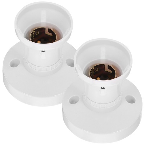 2 Pcs B22 Bulb Holder Lamp Parts Bakelite Zinc Alloy Copper Ceiling ...