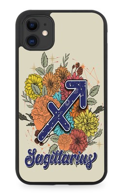 Sagittarius Star Sign Rubber Phone Case Signs Zodiac Symbol Logo Design ...