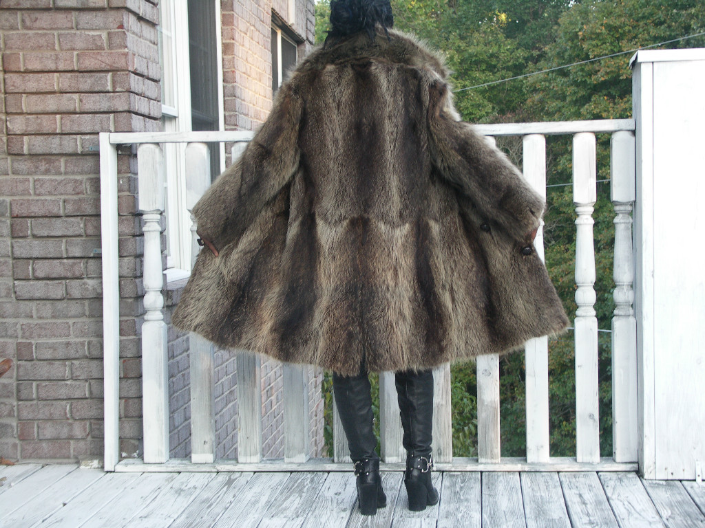 Excellent Full pelt Man's Raccoon Fur Jacket Coat S-M Men | eBay