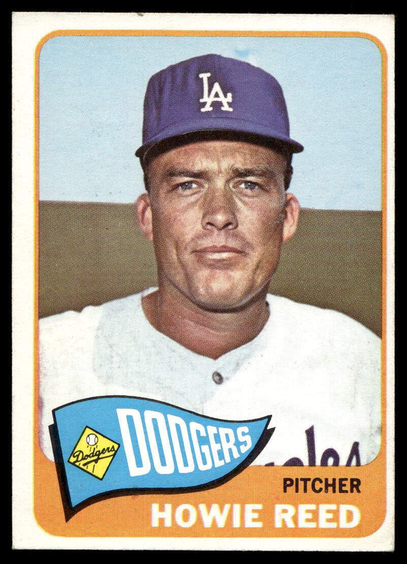 1965 Topps #544 Howie Reed Los Angeles Dodgers EX-EXMINT HIGH# NO ...