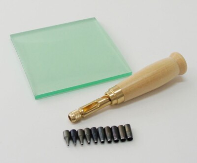 NONAKA SCREW PUNCH Full Set Bookbinding Leather Fabric Craft Tool Japan ...