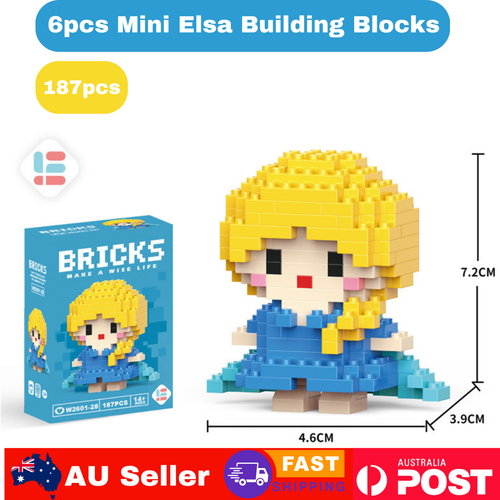 Micro Particle Frozen Elsa Building Blocks Mini Bricks Kids Gift ...