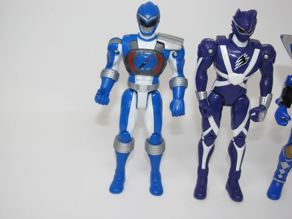 Power Rangers Jungle Fury Purple Wolf Blue Dino Thunder Blue Operation ...