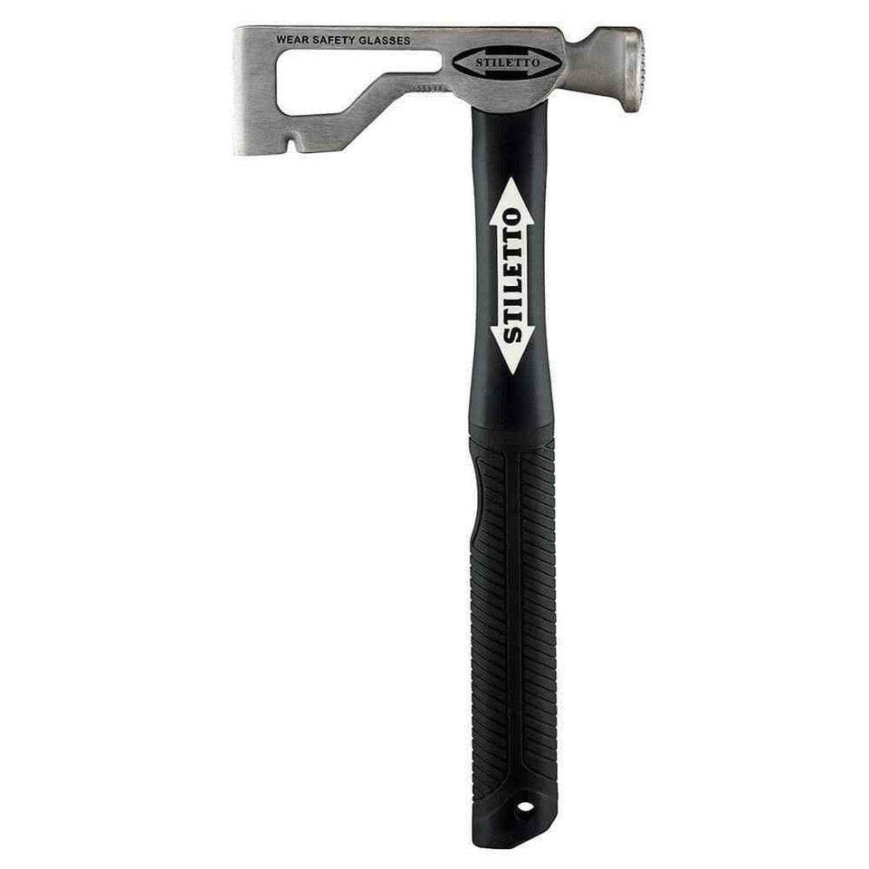Titanium Clawbar Nail Puller with Dimpler Drywall Axe Fiberglass Hammer ...