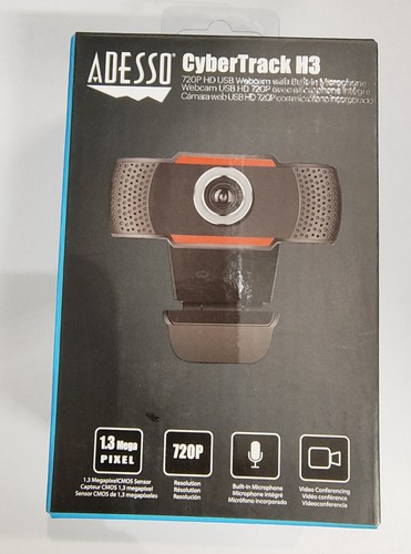 Adesso CyberTrack H3 720p HD USB Webcam with Built-In Microphone - NEW ...
