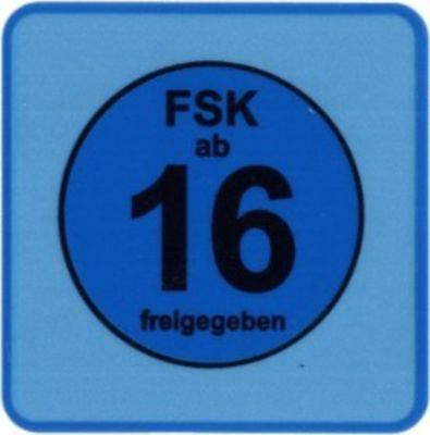 FSK 16 LABELS 100 Stück - (Label) - STICKER - 3,46 x 3,46 cm für DVD ...