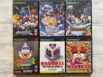 SONY PS2 Digimon World X & Savers & Chronicle & Momotetsu X 11 12 Set ...
