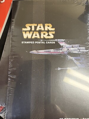 STAR WARS POSTAL CARDS SEALED (COMPLETE SET 15) USPS STAMPED POSTCARDS ...