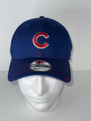 Chicago Cubs New Era Traditional 39THIRTY Flex Hat Medium-Large New w ...