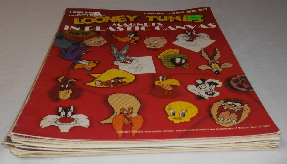 Lot of 13 Leisure Arts Craft Leaflets for Plastic Canvas | eBay