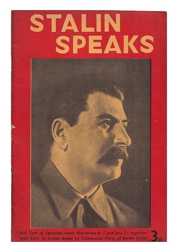 Stalin,Joseph (1878-1953) Stalin Speaks,Vollständiger Text Of Speeches ...