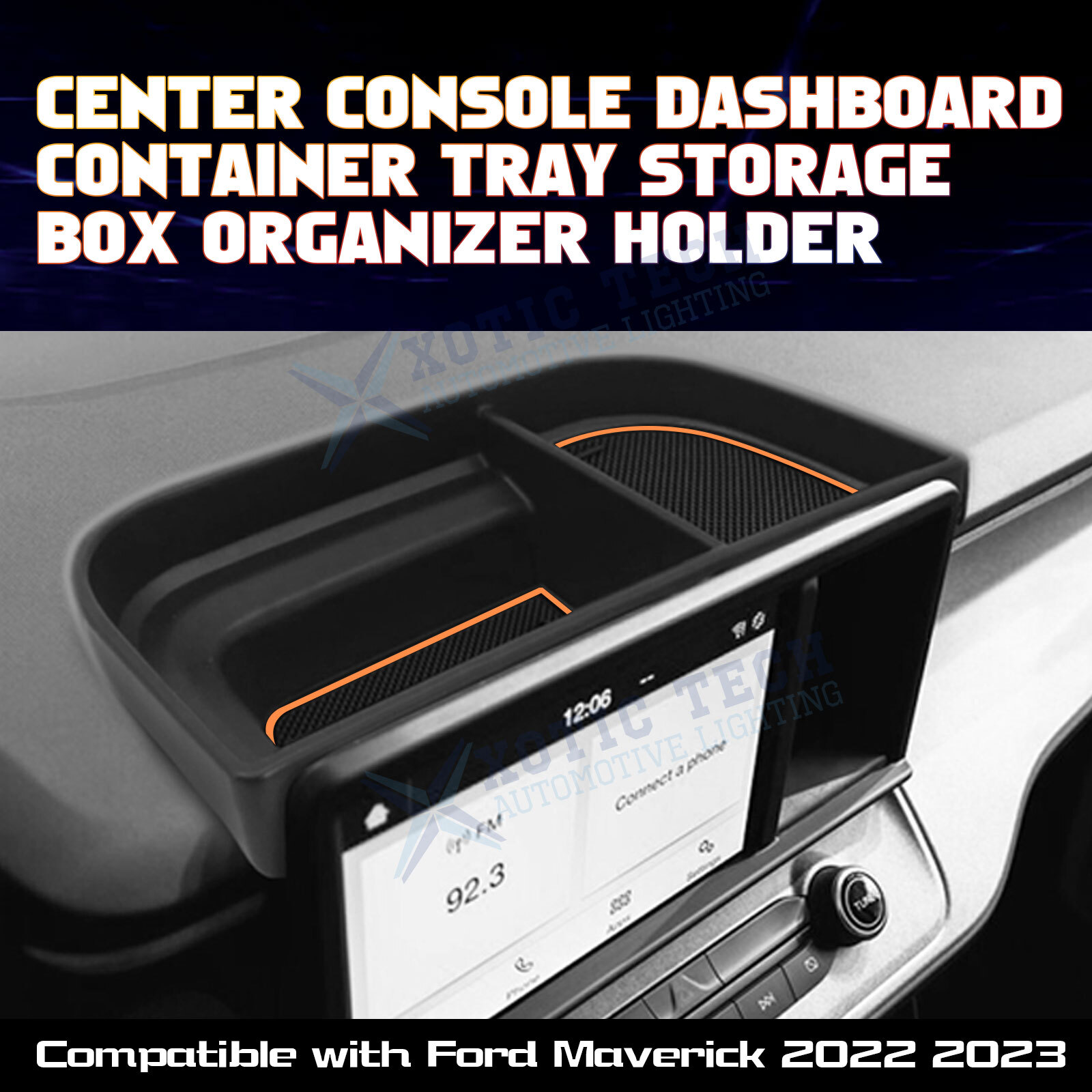 For Ford Maverick 2022 2023 Dash Screen Hidden Container Storage Tray ...