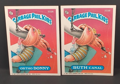 Garbage Pail Kids Series 8 Ortho Donny Ruth Canal 1987 Sticker Card ...