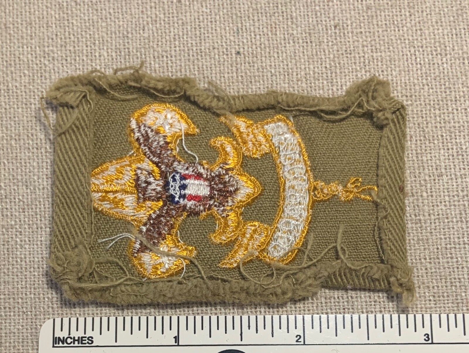 Vintage FIRST CLASS Boy Scout Rank Badge PATCH BSA Early Tan Uniform ...