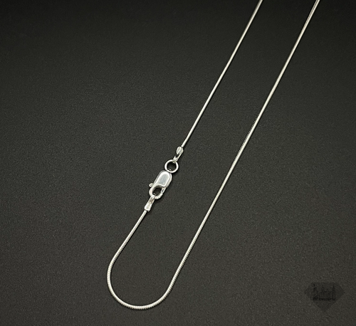 Italian Solid Sterling Silver Snake Link Chain Necklace 925 Silver ...
