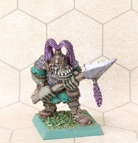 1990s Marauder Citadel GIANT BLACK ORC w spear MM27a Warhammer WHFB ...