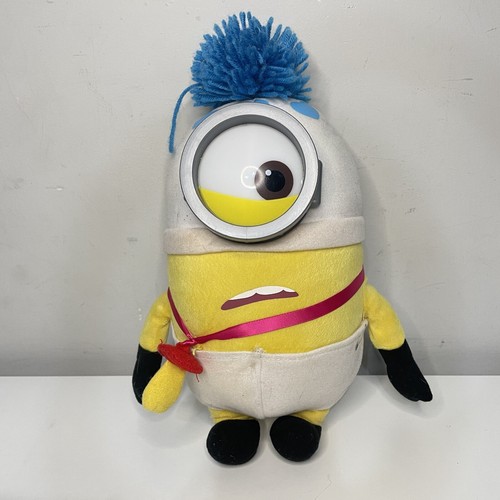 Minions Despicable Me Baby Minion with Pom Pom And Dummy Plush Soft Toy ...